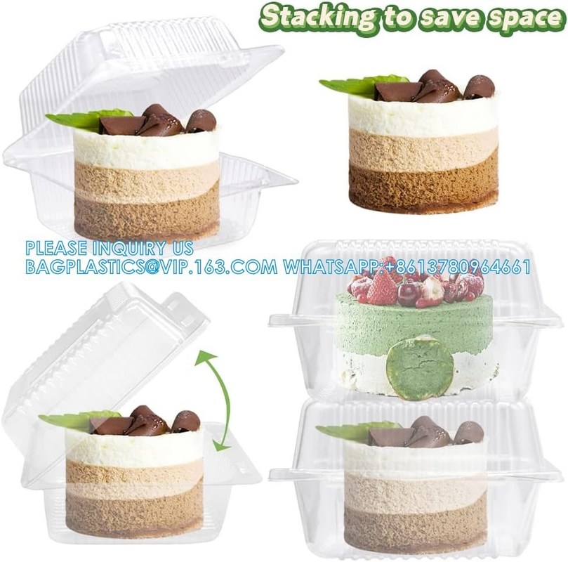 Disposable Plastic To Go Containers With Clear Lids Fancy Hinged Top ...
