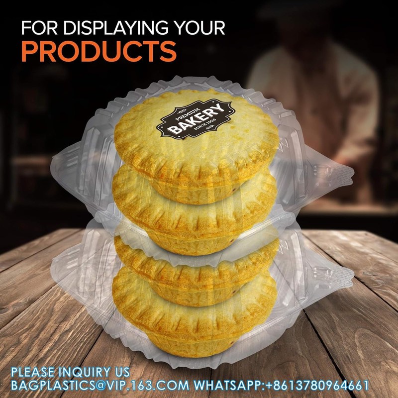 Disposable Plastic To Go Containers With Clear Lids Fancy Hinged Top ...