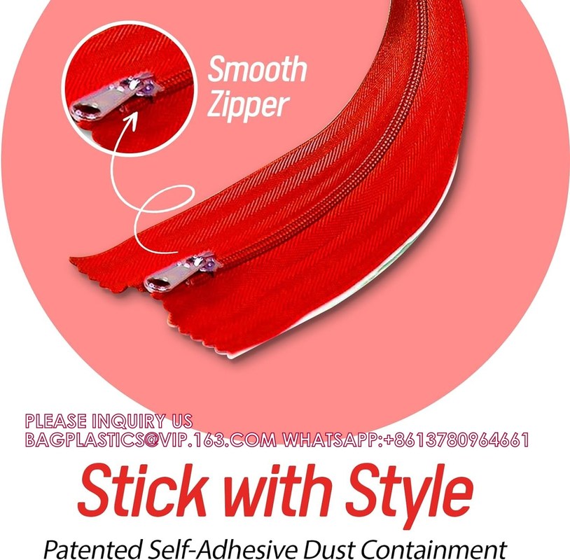 Peel And Stick Zipper - Heavy Duty - Dust Barriers, Construction ...