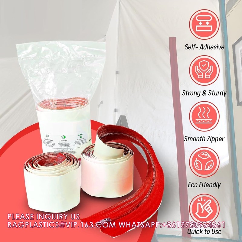 Peel And Stick Zipper - Heavy Duty - Dust Barriers, Construction ...