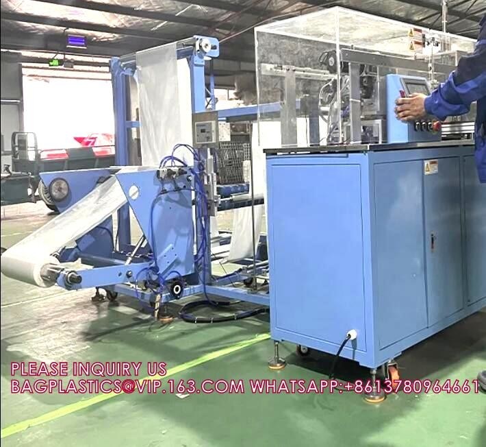 LDPE HDPE LLDPE Plastic Film Sheet Folding Machine Automatic Automatic ...